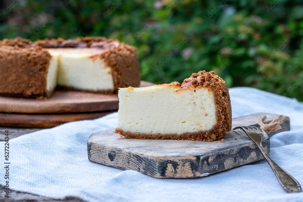 Cheesecake "New York" is a delicate moderately sweet dessert, which is ...