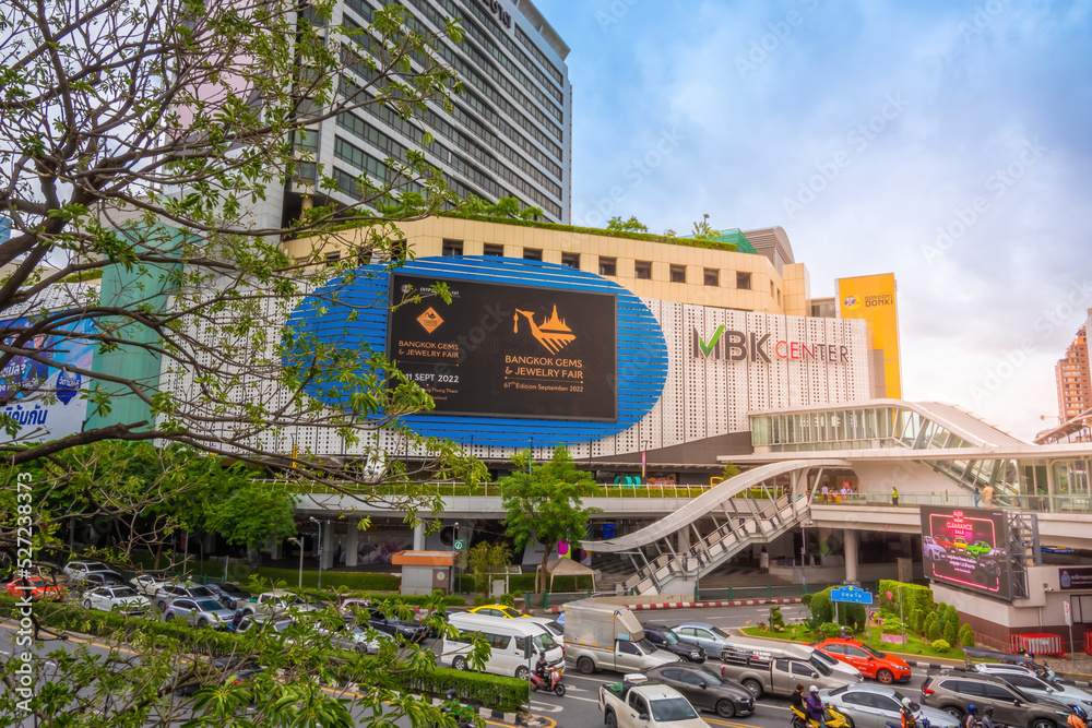 view of the new renovated of MBK Shopping Center. MBK is a big shopping ...