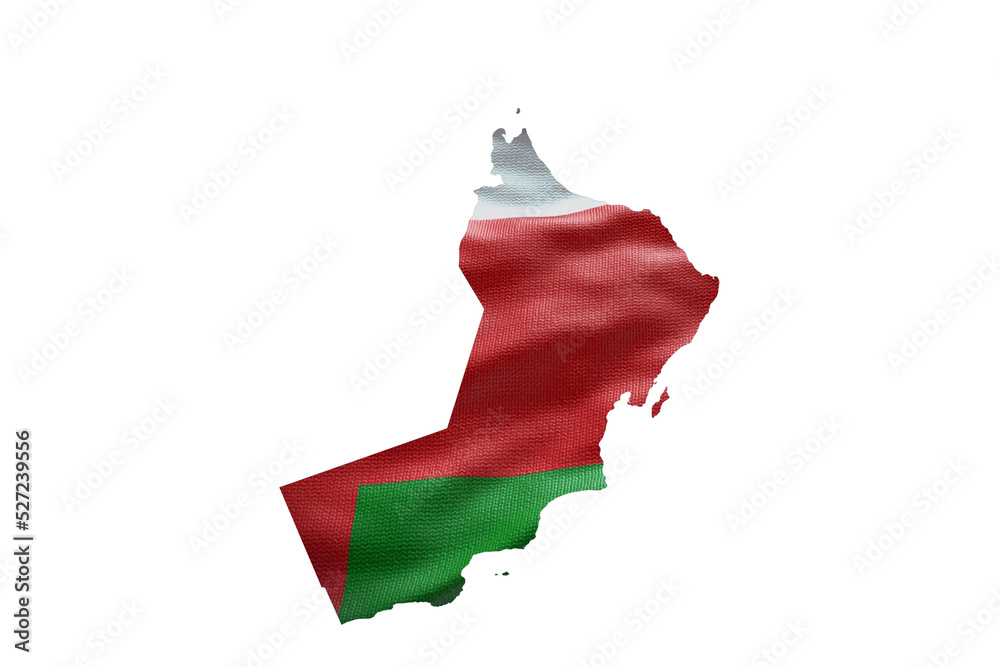 Oman map outline icon. PNG alpha channel. Country with national flag ...