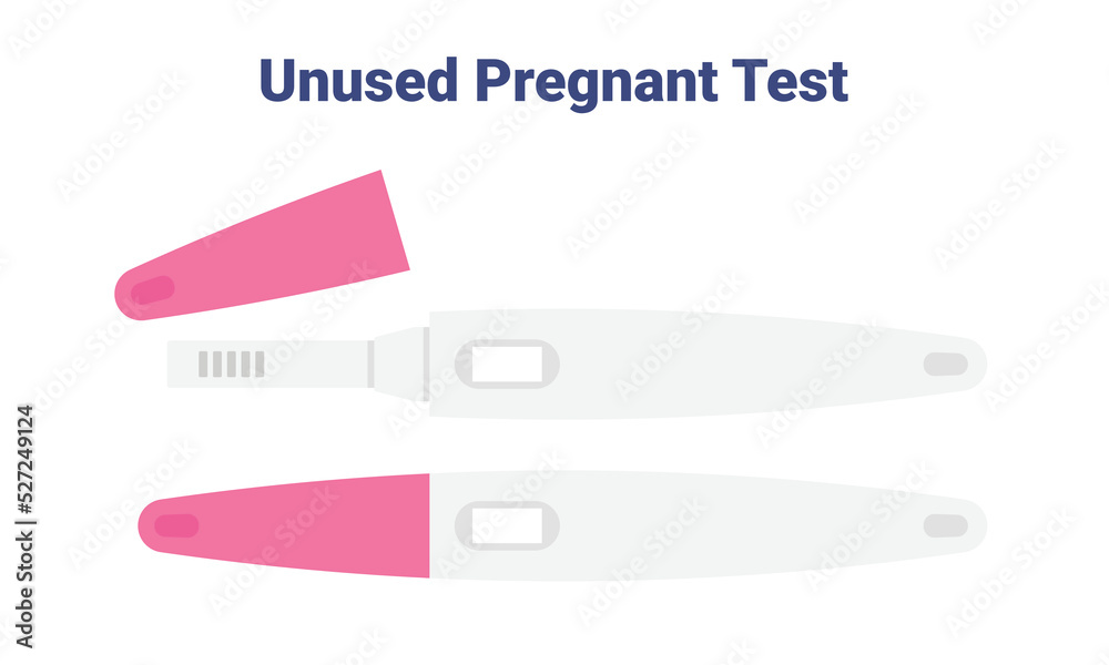 New pregnancy test without result with cap isometric vector ...