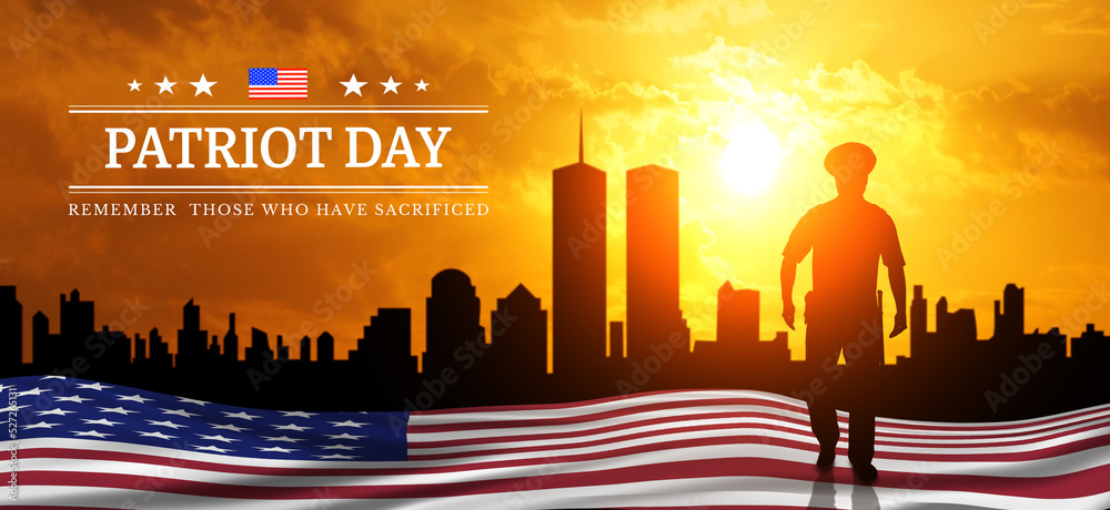 USA flag. Patriot Day. Natonal holiday Stock Photo | Adobe Stock