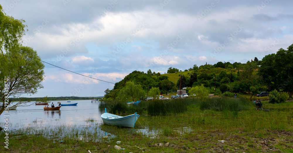 View of Sapanca Lake which is located in the Sakarya district of Turkey ...