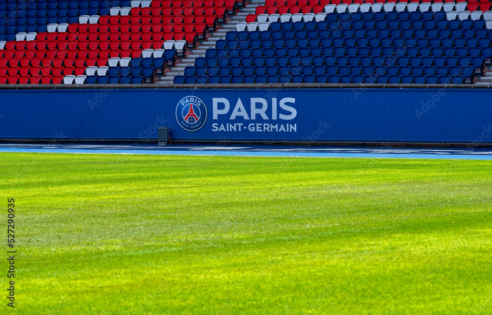 Pitch view at Parc des Princes arena, Paris Stock Photo | Adobe Stock