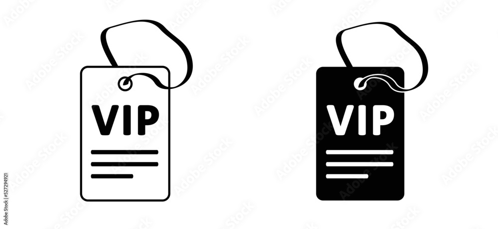 Cartoon vip pass card. Vector identification vip badge with neckband ...