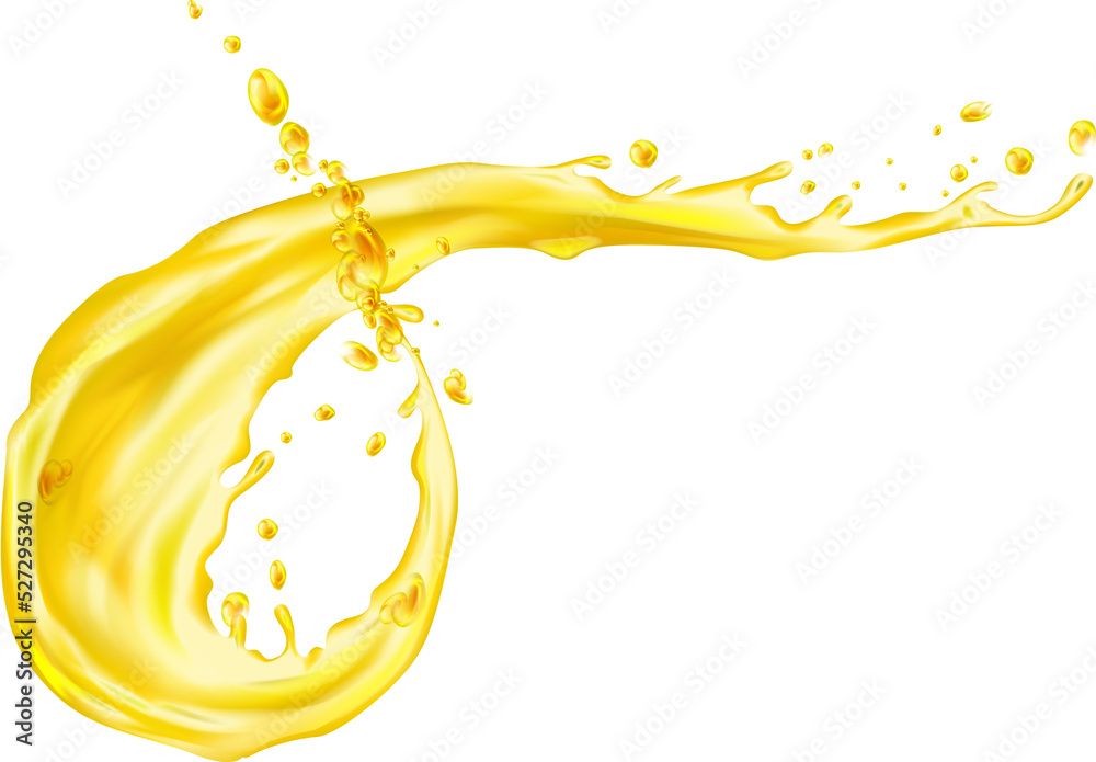 Yellow water splash Stock Illustration | Adobe Stock