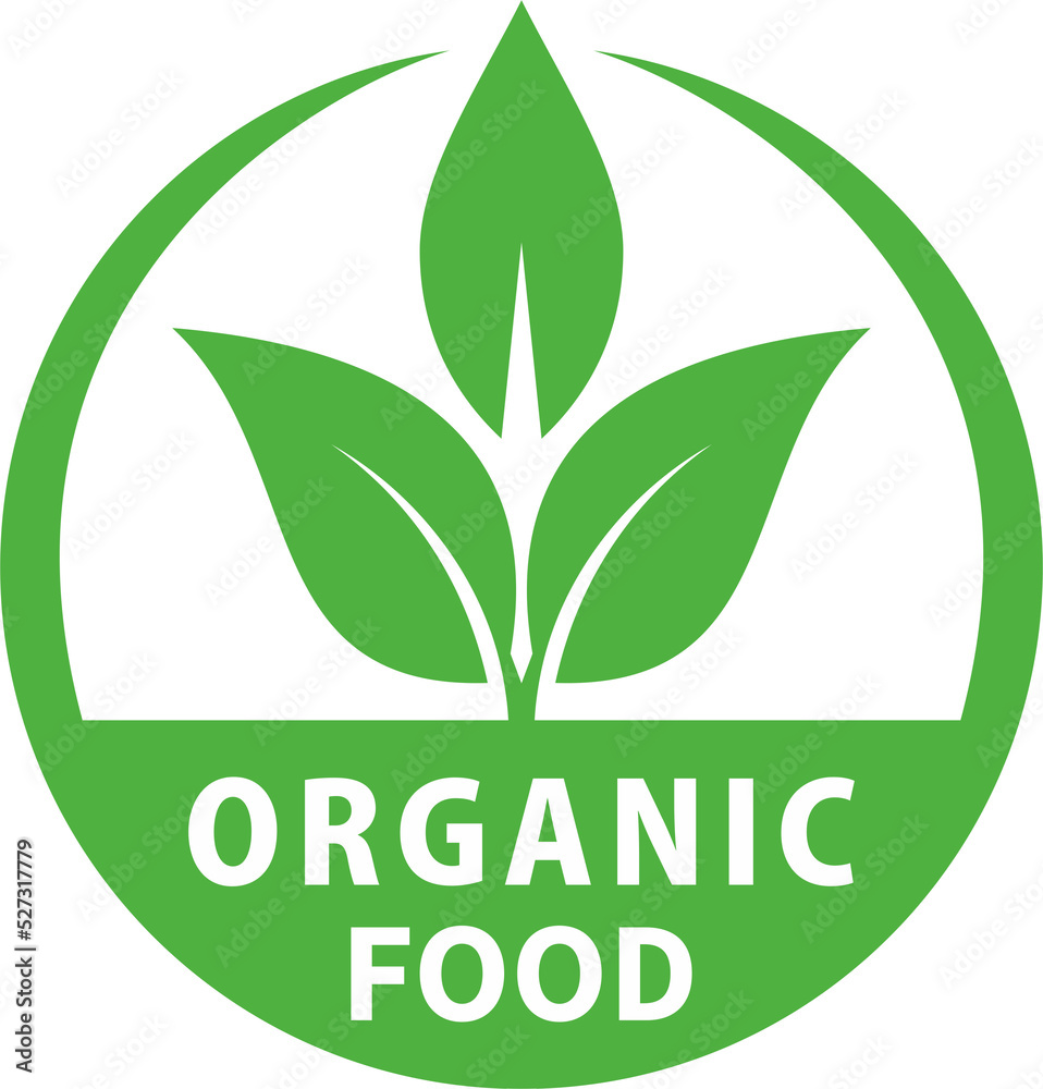 Organic food. Healthy food labels with lettering. Vegan food stickers ...