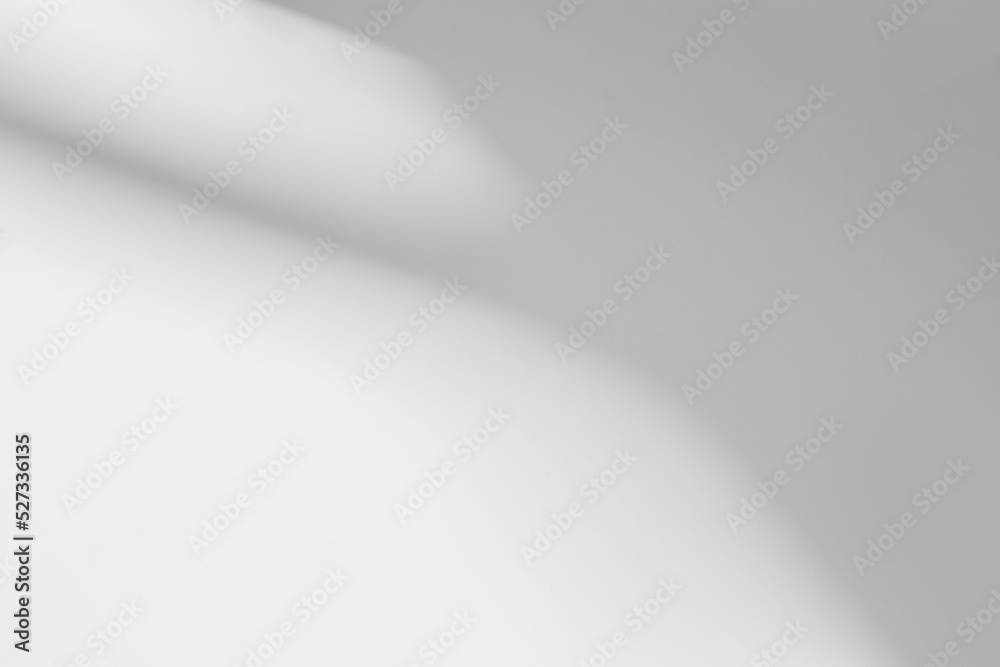 Gray shadow and light blur abstract background on white wall from ...