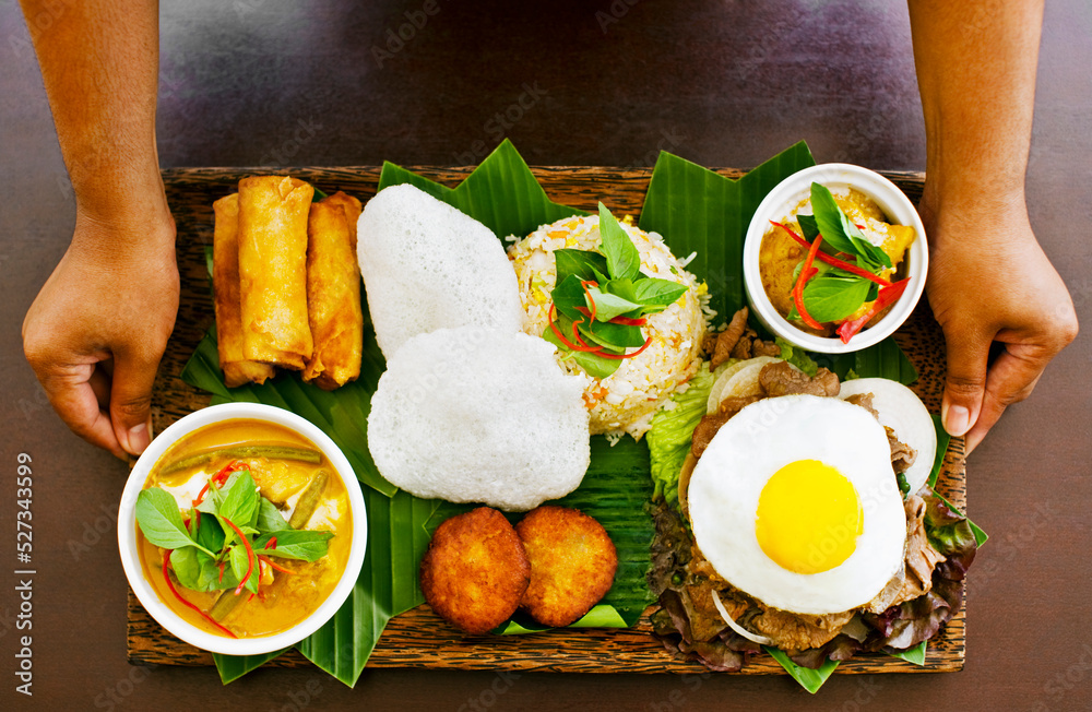 The Khmer tasting platter. The Khmer platter features a sampling of ...