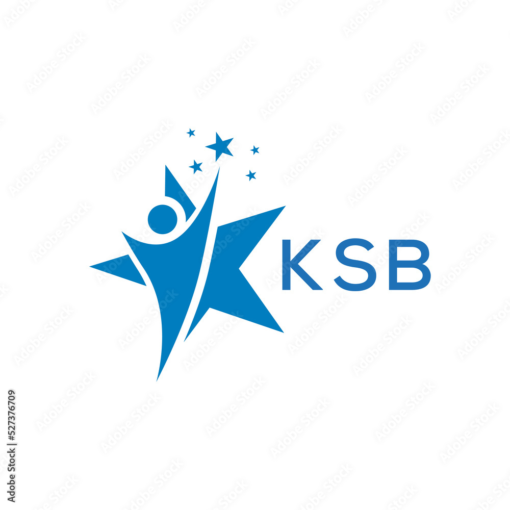 KSB Letter logo white background .KSB Business finance logo design ...