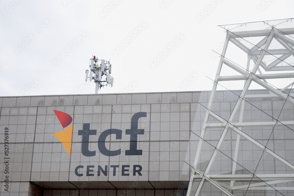 TCF Center building in downtown Detroit in September 2019. The ...