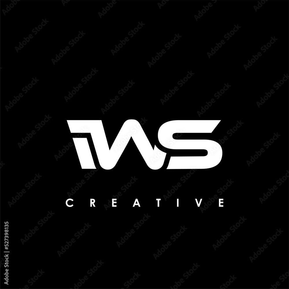 IWS Letter Initial Logo Design Template Vector Illustration Stock ...