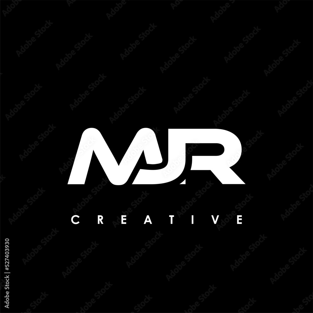 MJR Letter Initial Logo Design Template Vector Illustration Stock ...
