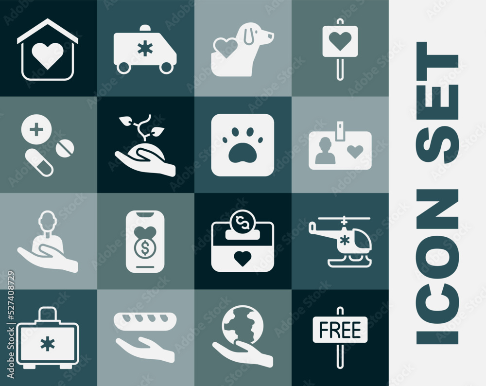 Set Free sign, Rescue helicopter, Volunteer id card or badge, Heart ...