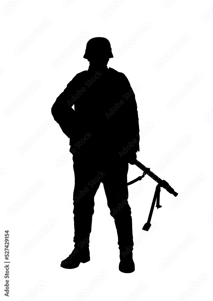 Wehrmacht German soldier Stock Illustration | Adobe Stock
