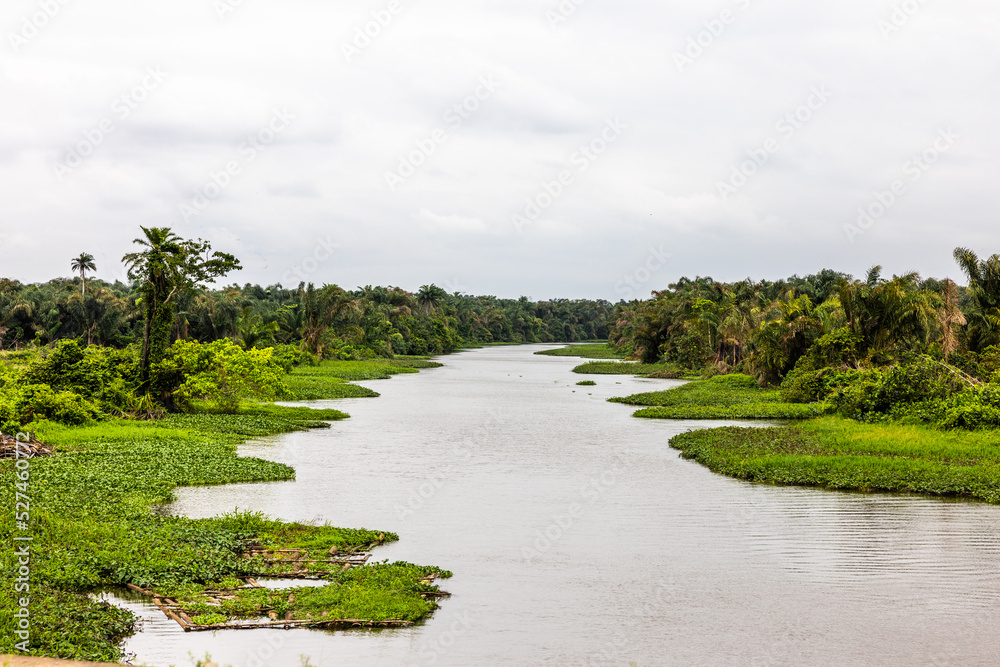 River Aye at Itokin in Epe district in Lagos Nigeria. Also known as ...