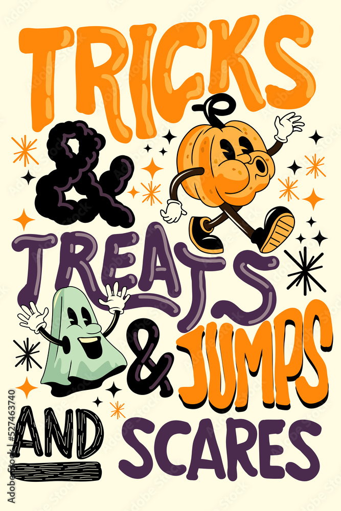 Happy halloween letters and message party event. Vector illustration ...