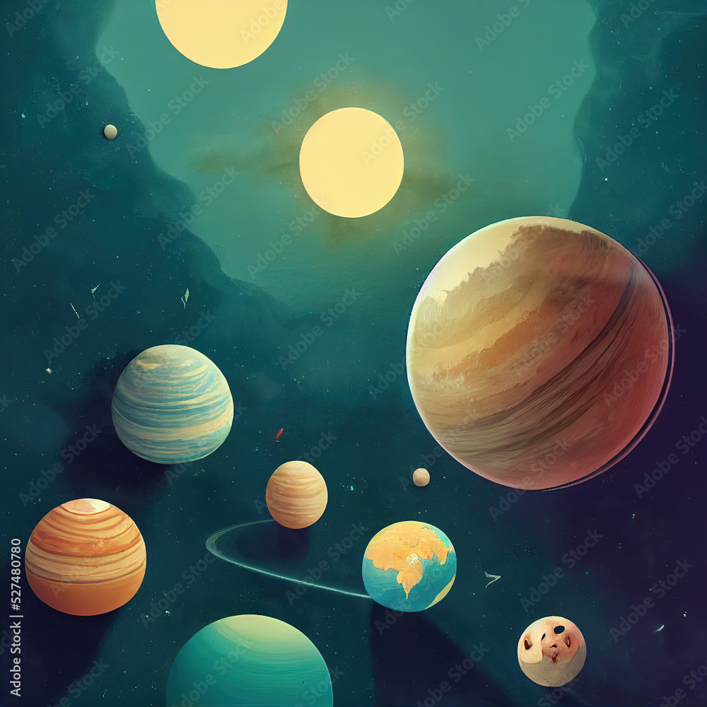 Planet Mars Surface. Alien Planets. Outer Space. New Land. Fantasy ...