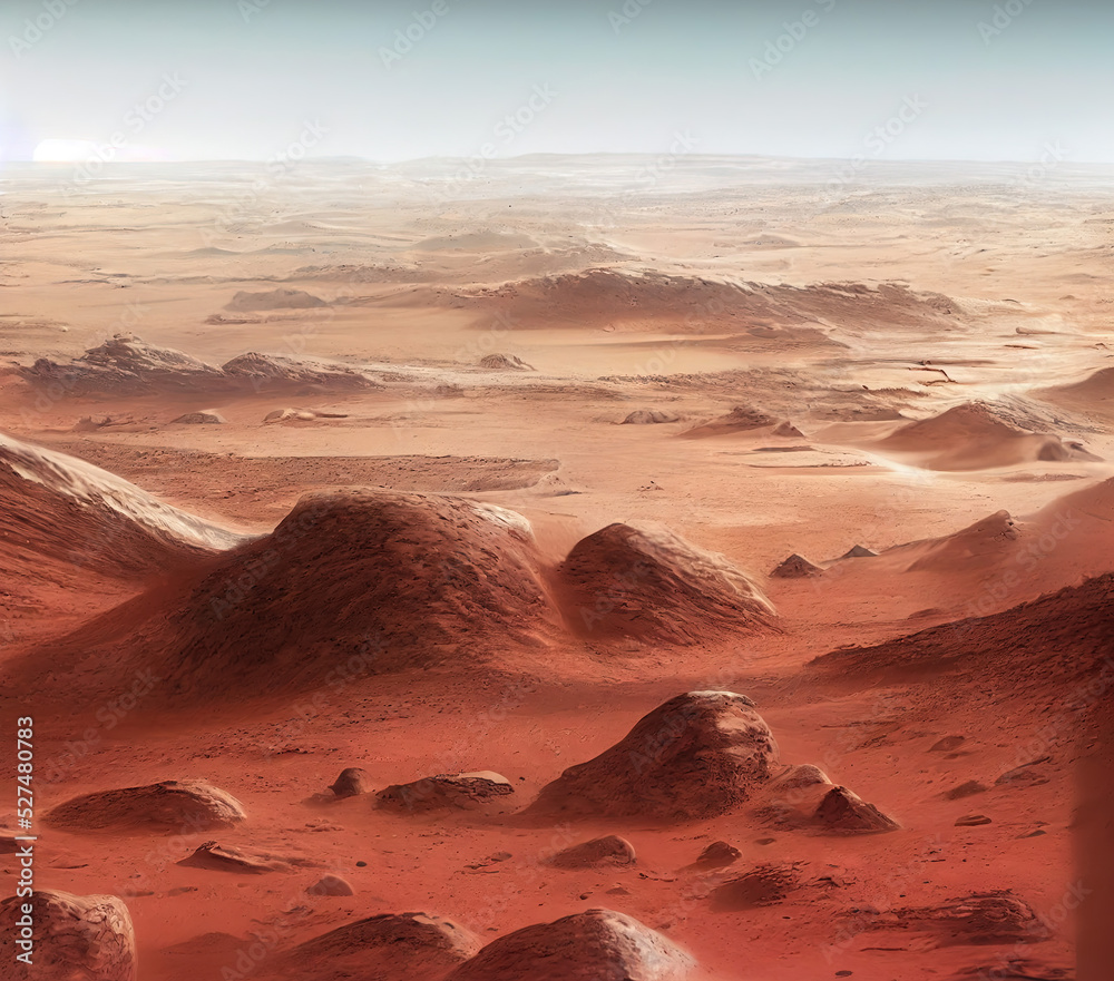 Planet Mars Surface. Alien Planets. Outer Space. New Land. Fantasy ...