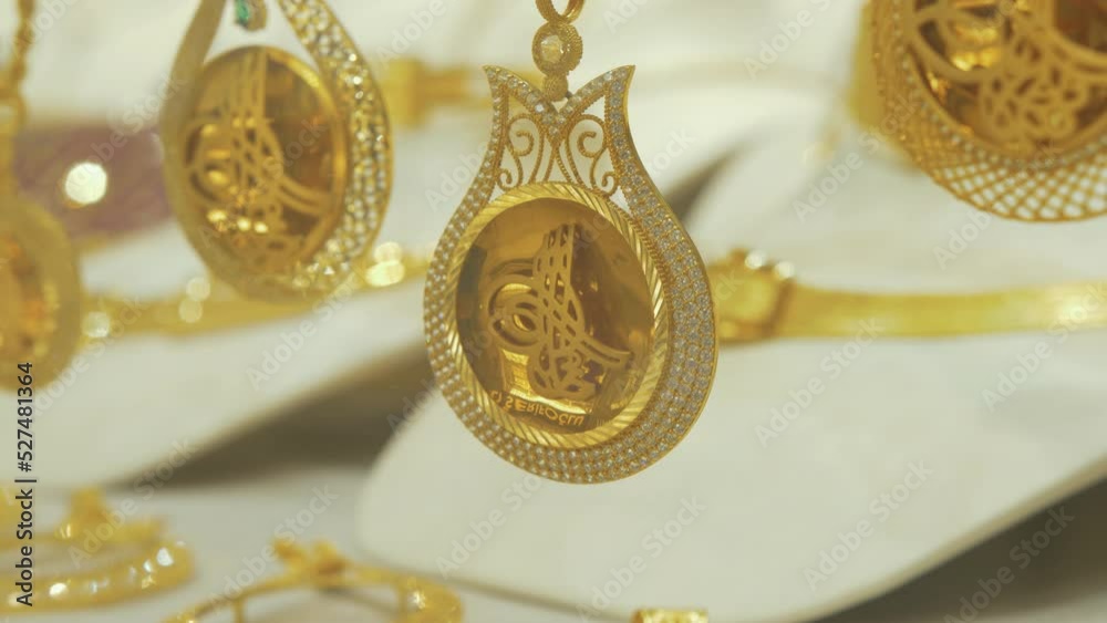 Turkish Jewelry Tughra calligraphic emblem of Turkish rulers Stock ...