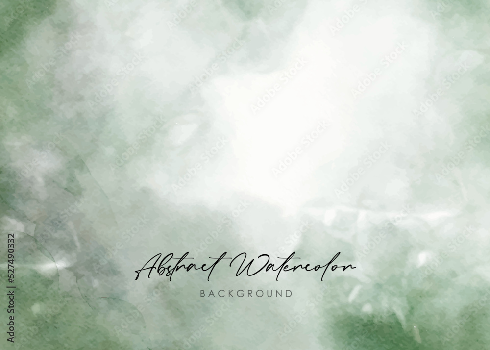 Green abstract watercolor background texture Stock Vector | Adobe Stock