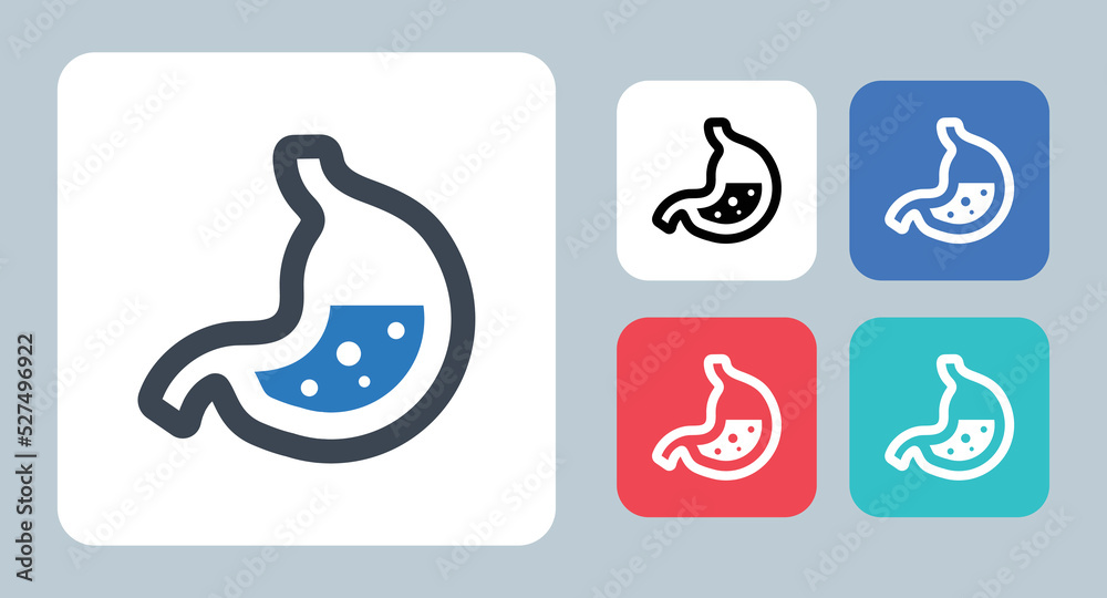 Stomach icon - vector illustration . Stomach, Gastroenterology ...