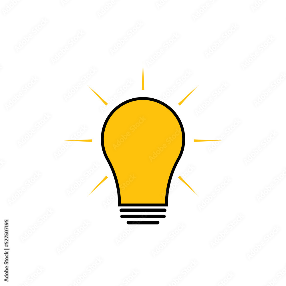 The light bulb is full of ideas And creative thinking, analytical ...