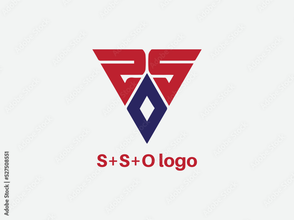 Logo Letter Combinations S, S and O. 3 Letter Combinations. creative ...