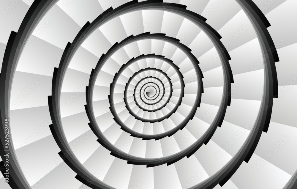 circular motion blur moving spin spiral optical illusion vector ...