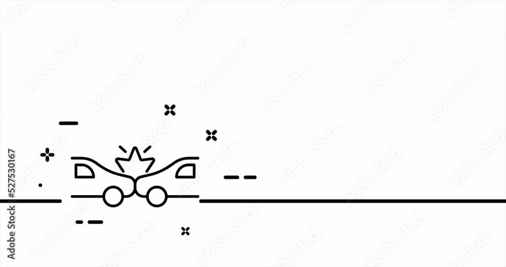 Accident. Service station, crash, failure, fire, tining, breakdown ...