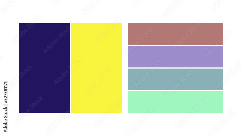 primary and secondary color palette Stock Vector | Adobe Stock