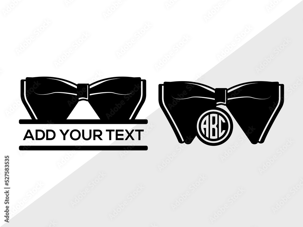 Bow Monogram SVG, Circle Monogram Svg, Split Monogram Svg, Bow Baby ...