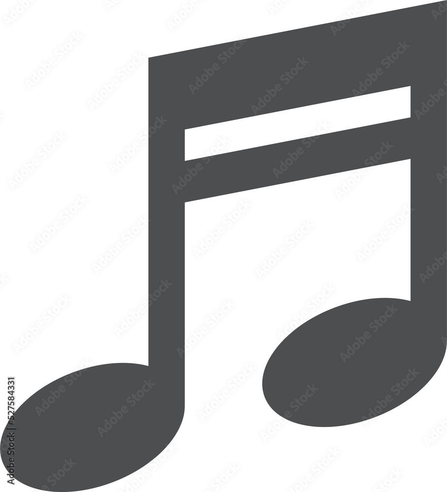 Music note icon PNG for websites developer, social media, layouts, art ...