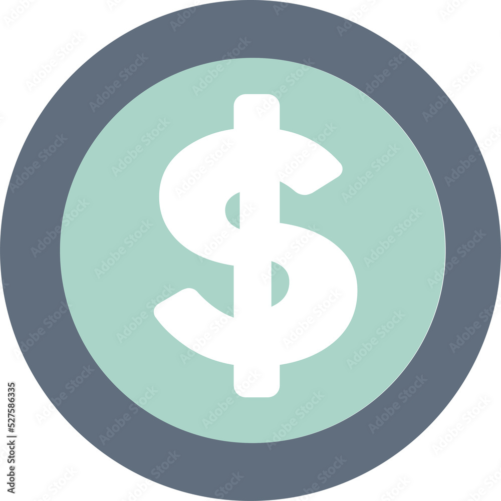 dollar icon PNG for websites developer, social media, layouts, art ...