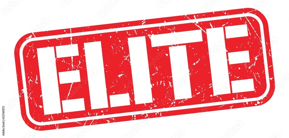 ELITE text written on red stamp sign. Stock Illustration | Adobe Stock