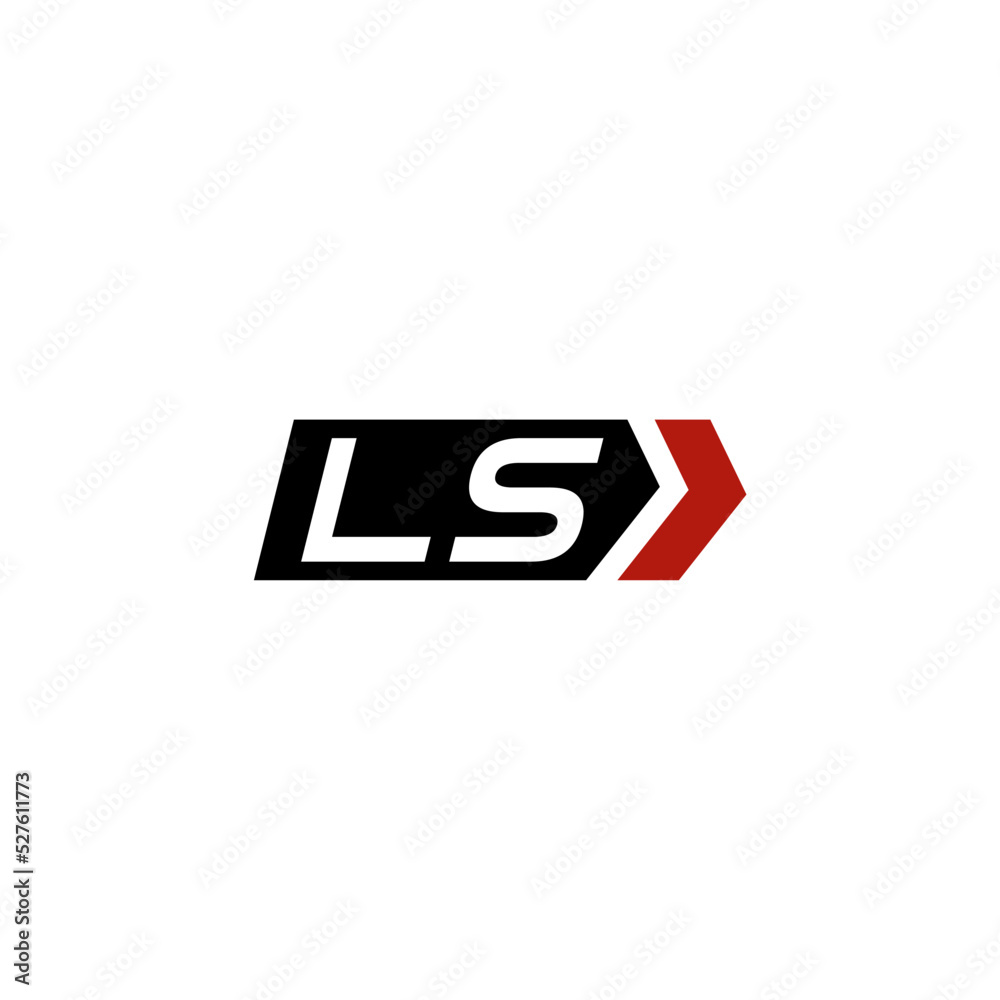 Letter LS logo with simple right arrow design ideas Stock Vector ...