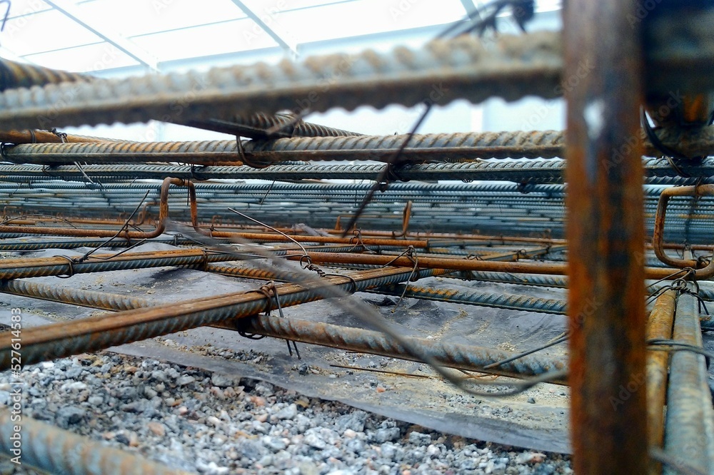 Preparation of the floor of an industrial building for pouring with ...