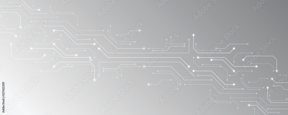 Gray and white technology background image Line design for ...