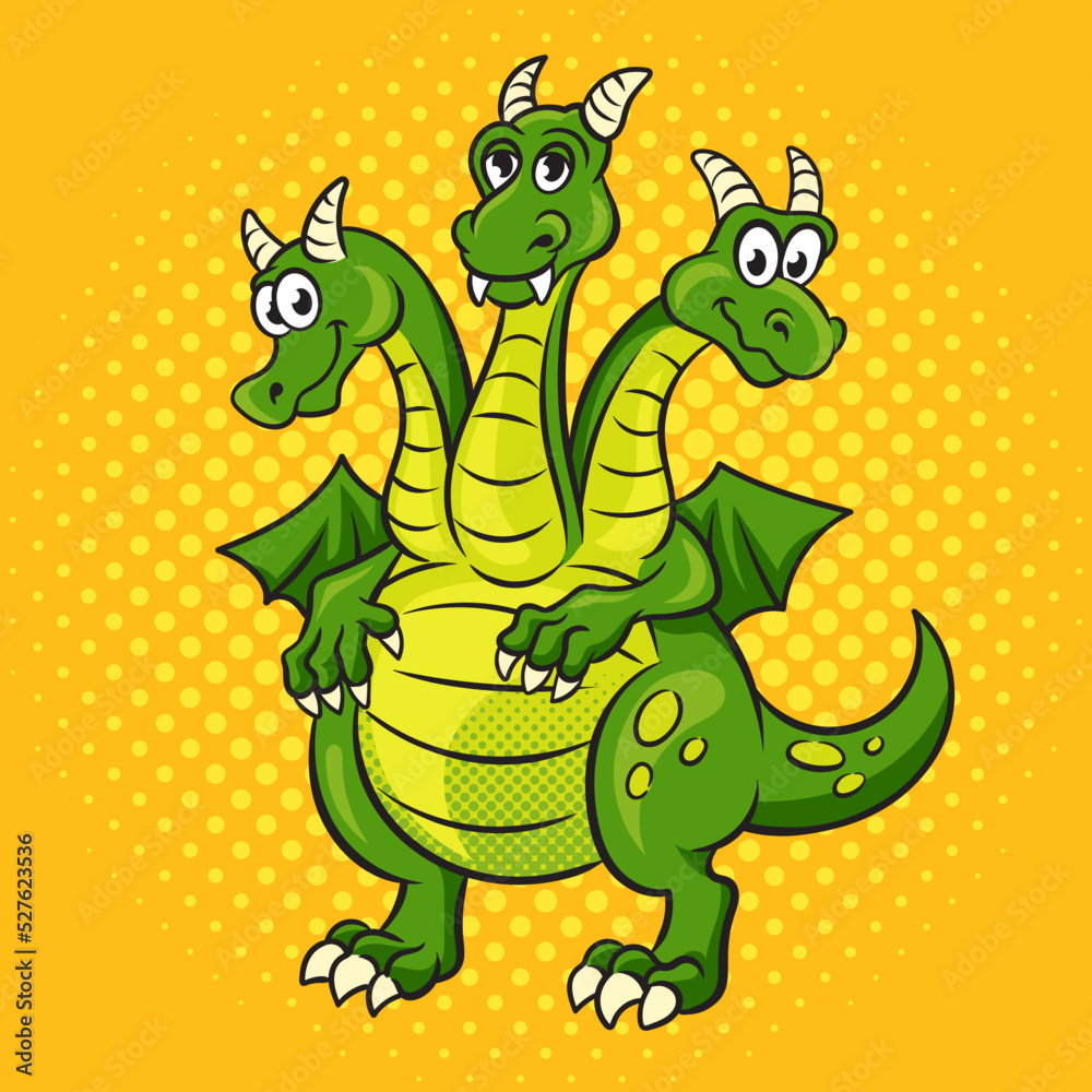 Zmei Gorynich three headed dragon serpent Russian folktales character ...