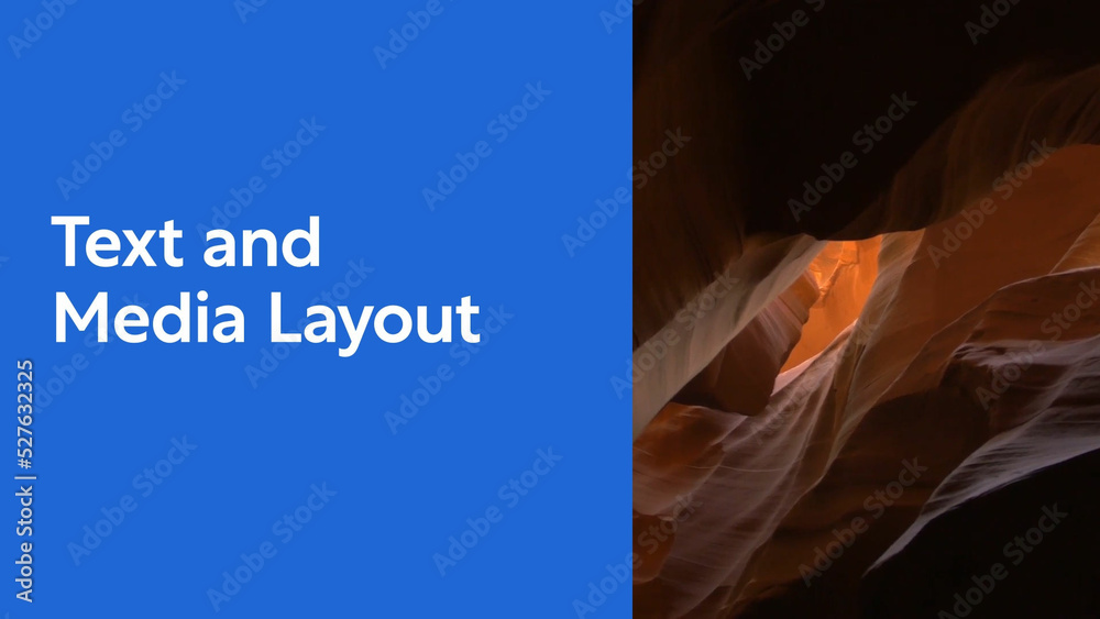 Text and Media Layout Stock Template | Adobe Stock