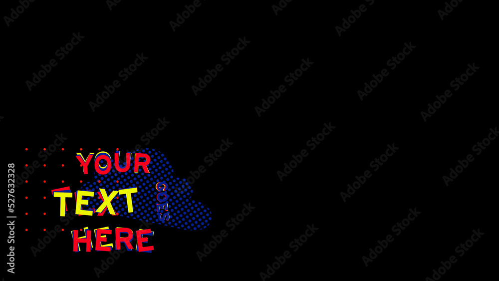 Colorful Funky Lower Thirds Stock Template | Adobe Stock