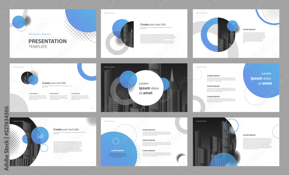 business presentation template design backgrounds and page layout ...