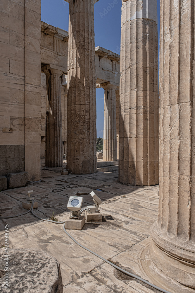 Propylea monumental gateway, serves as the main entrance to the ...