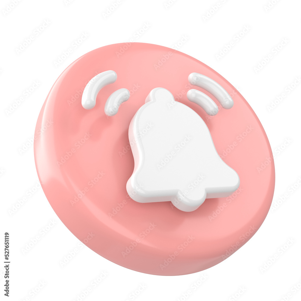 3D subscribe icon. Subscribe button. 3D element. Stock Illustration ...