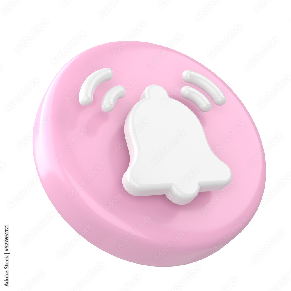 3D subscribe icon. Subscribe button. 3D element. Stock Illustration ...