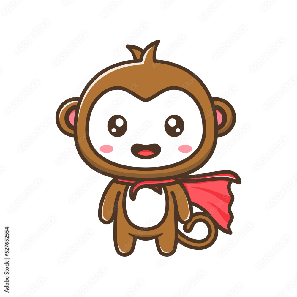 Red Monkey Cartoon
