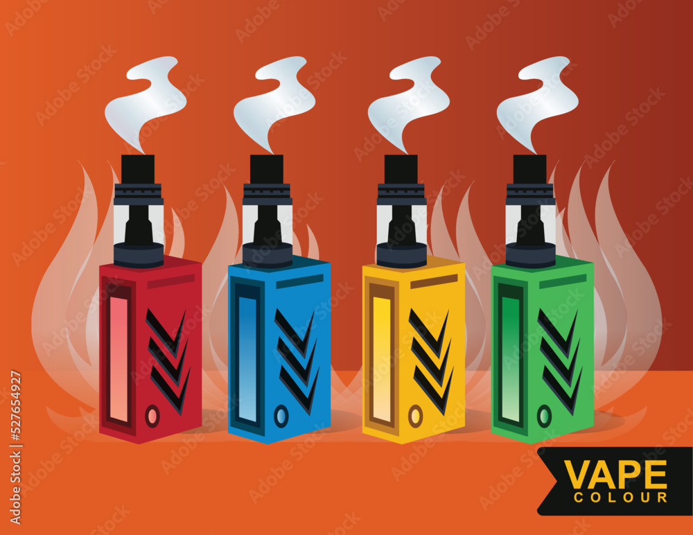 vape illustration, can be used for your vape shop products Stock Vector ...
