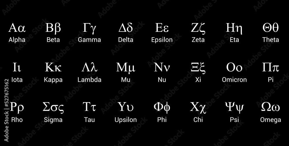 Fotografia the greek alphabet letters font, SAMYA - Kup na Posters.pl Fotografia the greek alphabet letters font, SAMYA - Kup na Posters.pl