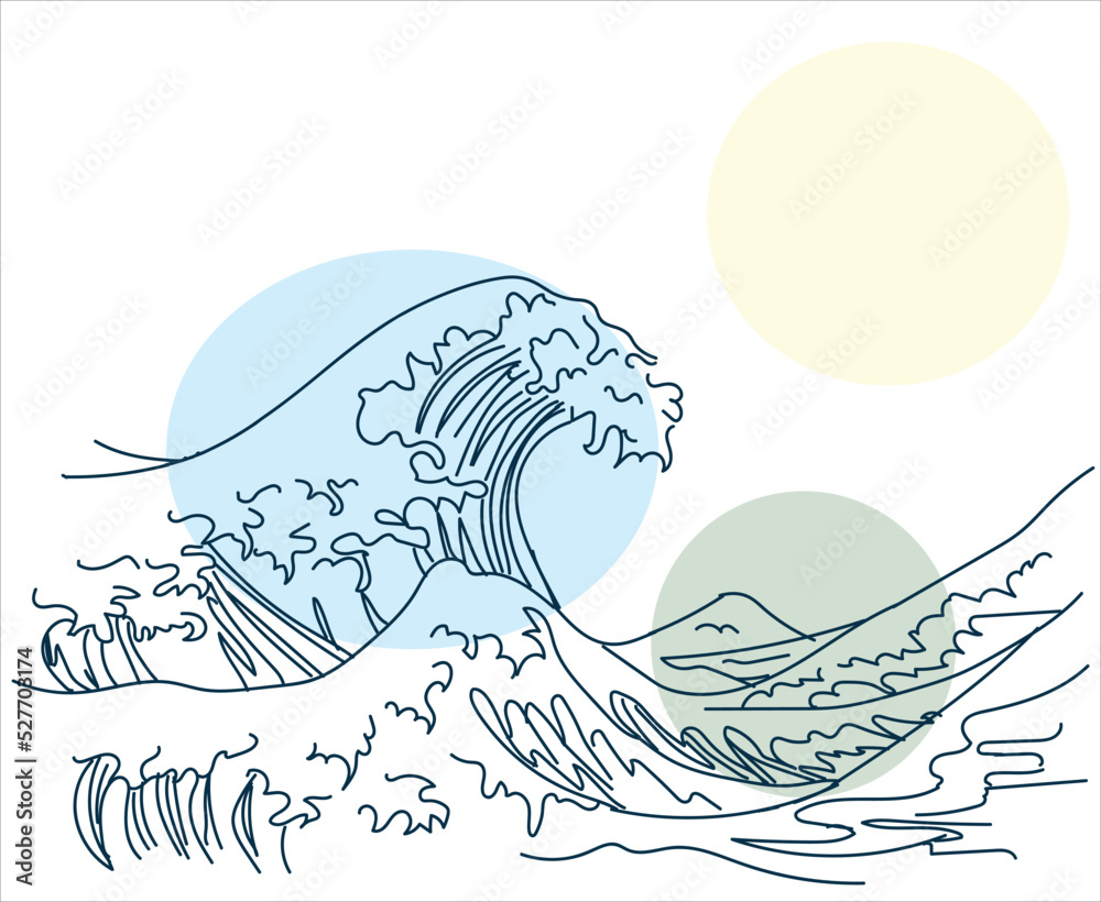The Great Wave Drawing at Sarah Alanson blog
