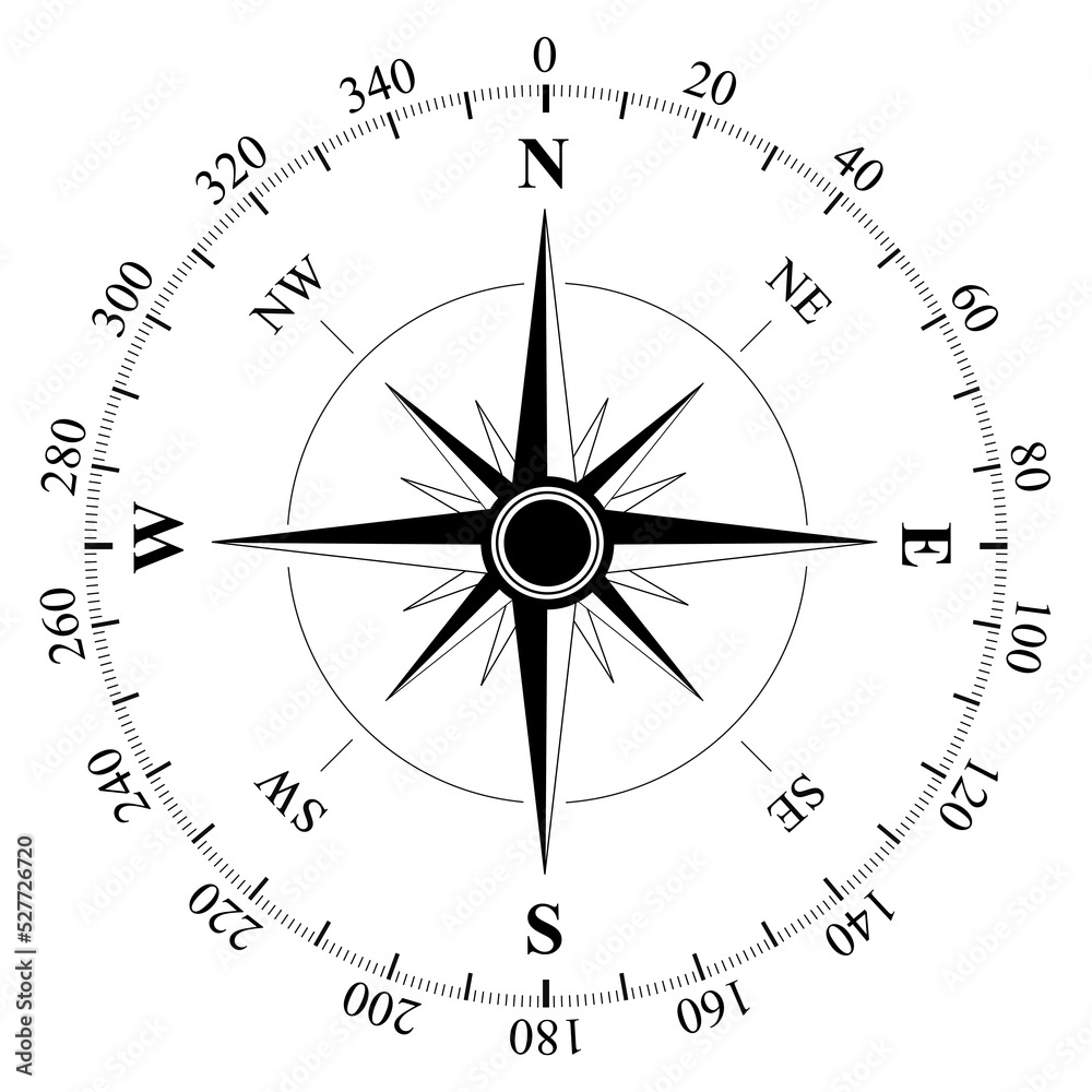 Compass Rose Silhouette