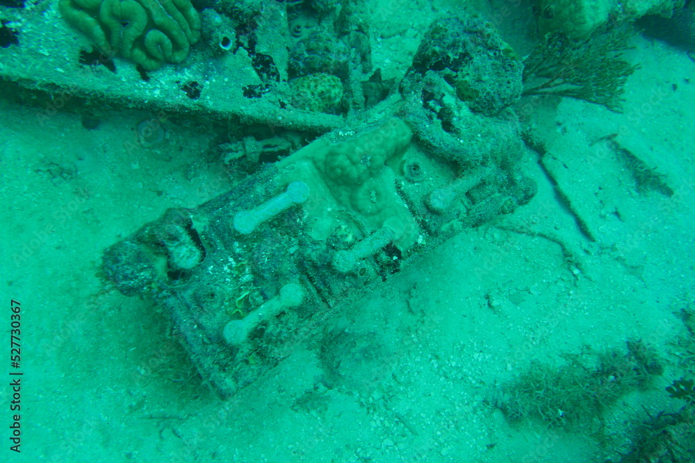 Japanese navy airplane Emily seaplane in WW2 Chuuk (Truk lagoon ...